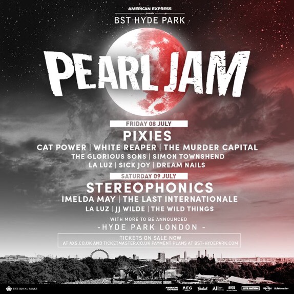 Pearl Jam at BST Hyde Park – More lineup additions revealed! – Building ...