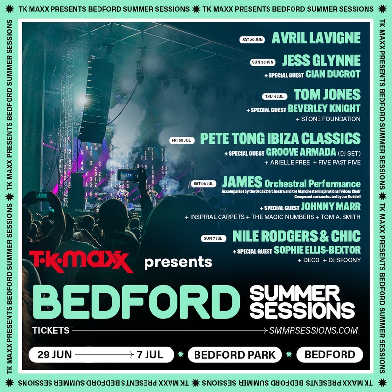 Bedford Summer Sessions: Tom Jones, Avril Lavigne, James (with a 22 ...
